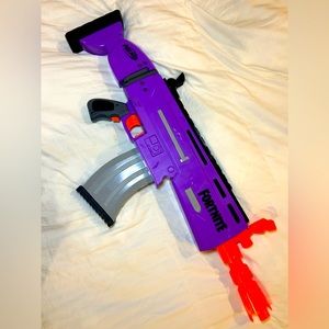 Nerf | Toys | Nerf Gun Fortnite Scar Purple Ar Battery Rifle Dart Clip ...